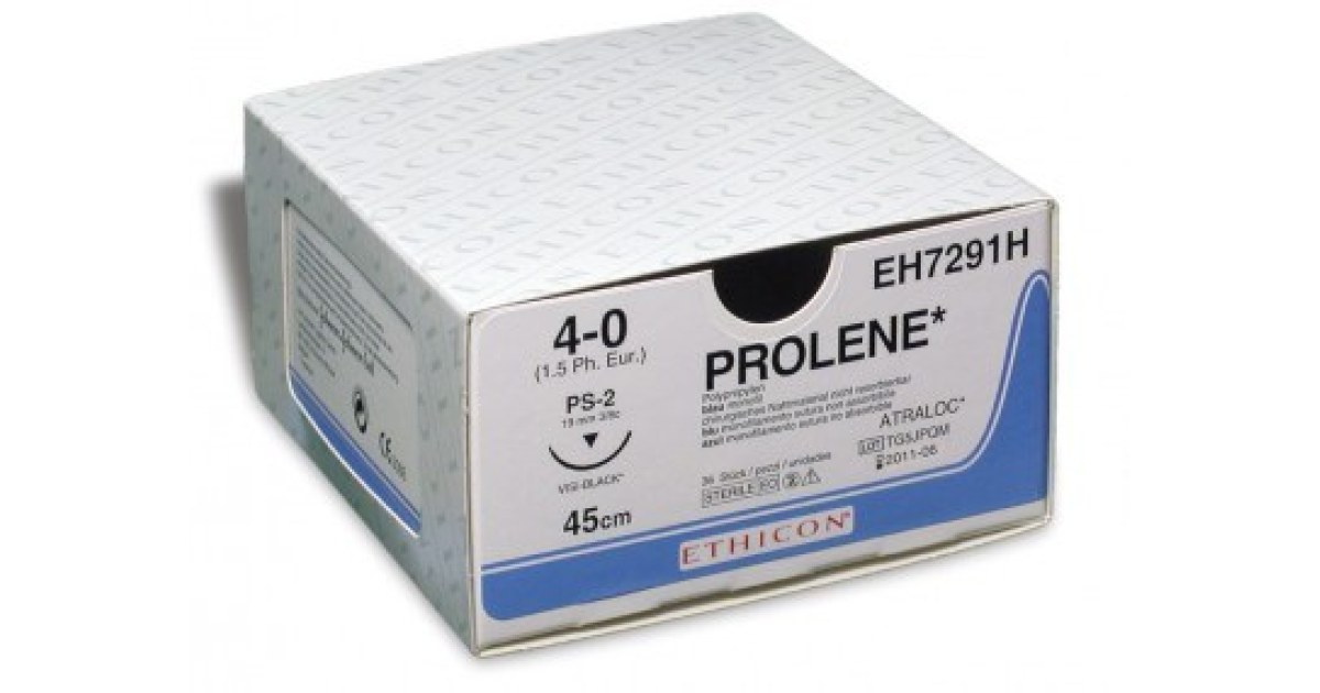 Prolene Non Absorbable Sutures 4/0 45cm 16mm W525 | Δίγκας Γ. Ιατρικά