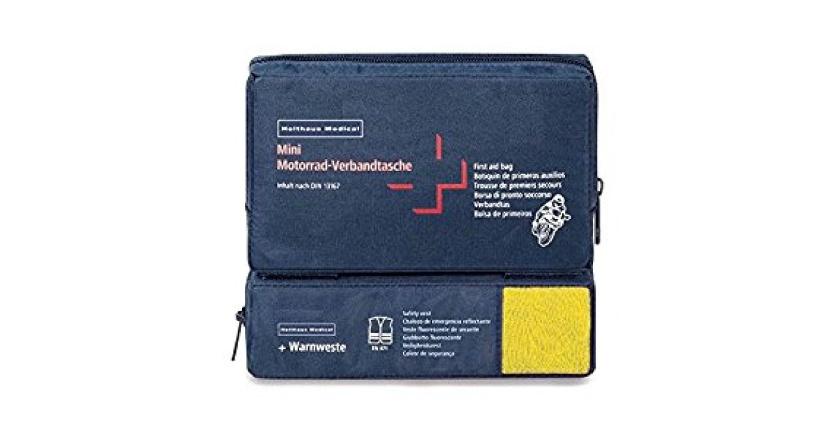 Holthaus Mini Combi first aid bag for motorcycles including warning ...