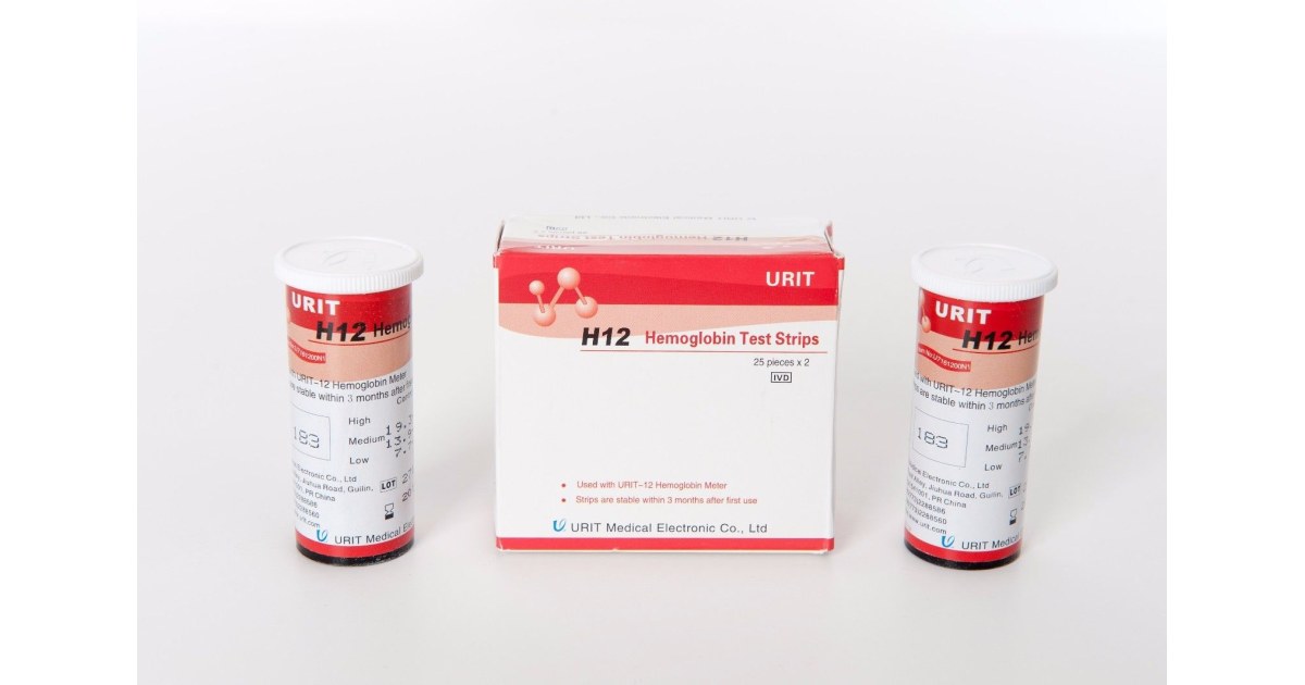 Hemoglobin and hematocrit strips H12 Hemoglobin Test Strip 2x25pcs ...