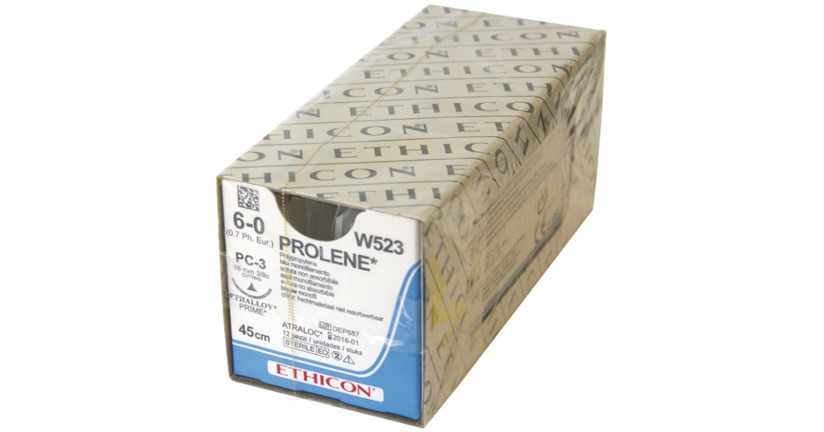 Prolene Non Absorbable Sutures 6/0 15mm 45cm 8636G (W523) | Δίγκας Γ ...