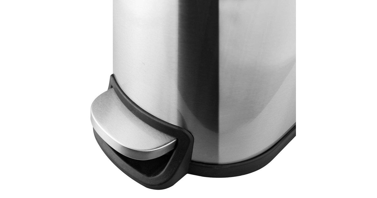 Κάδος απορριμμάτων Deluxe Step Inox με υδραυλικό μηχανισμό 10lit ...