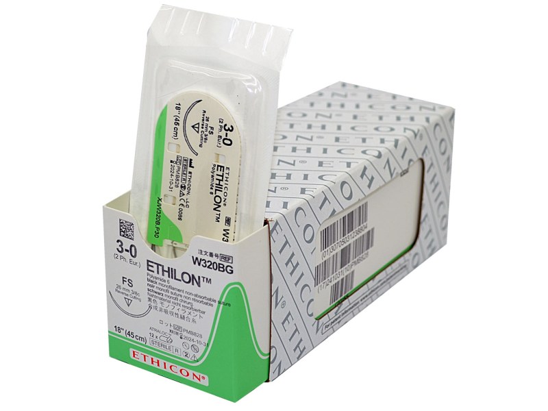 Ethicon Ethilon Prolene Non Absorbable Sutures 3/0 26mm 45cm W320BG ...