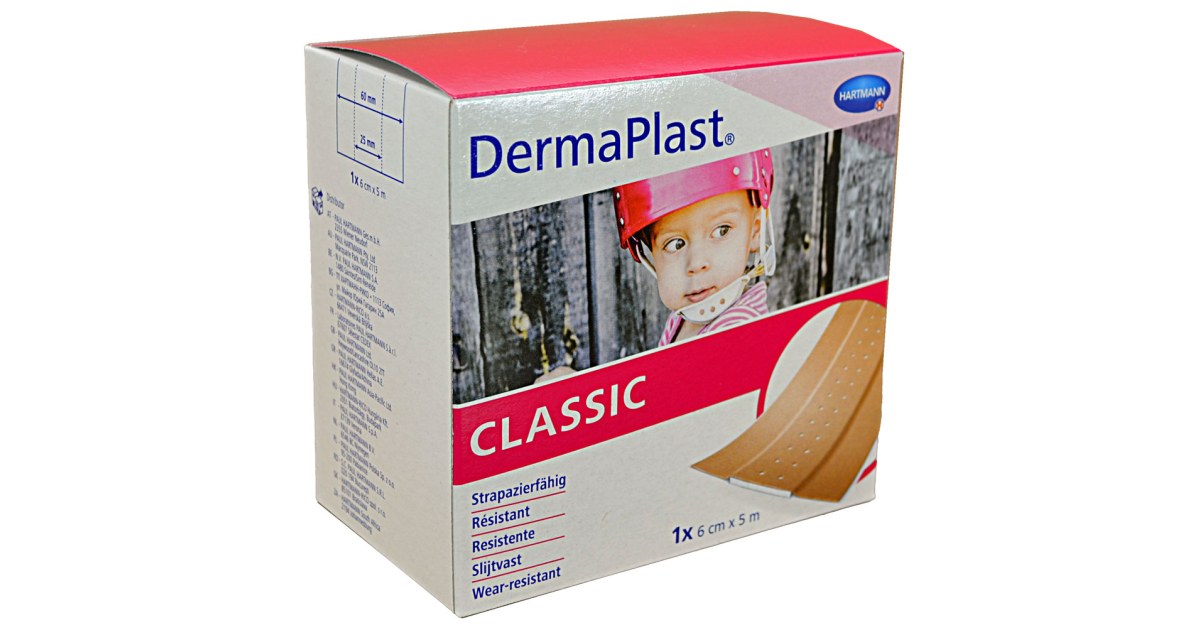 Αυτοκόλλητα Eπιθέματα μικροτραυμάτων Dermaplast Classic 6cm x 5m σε ...