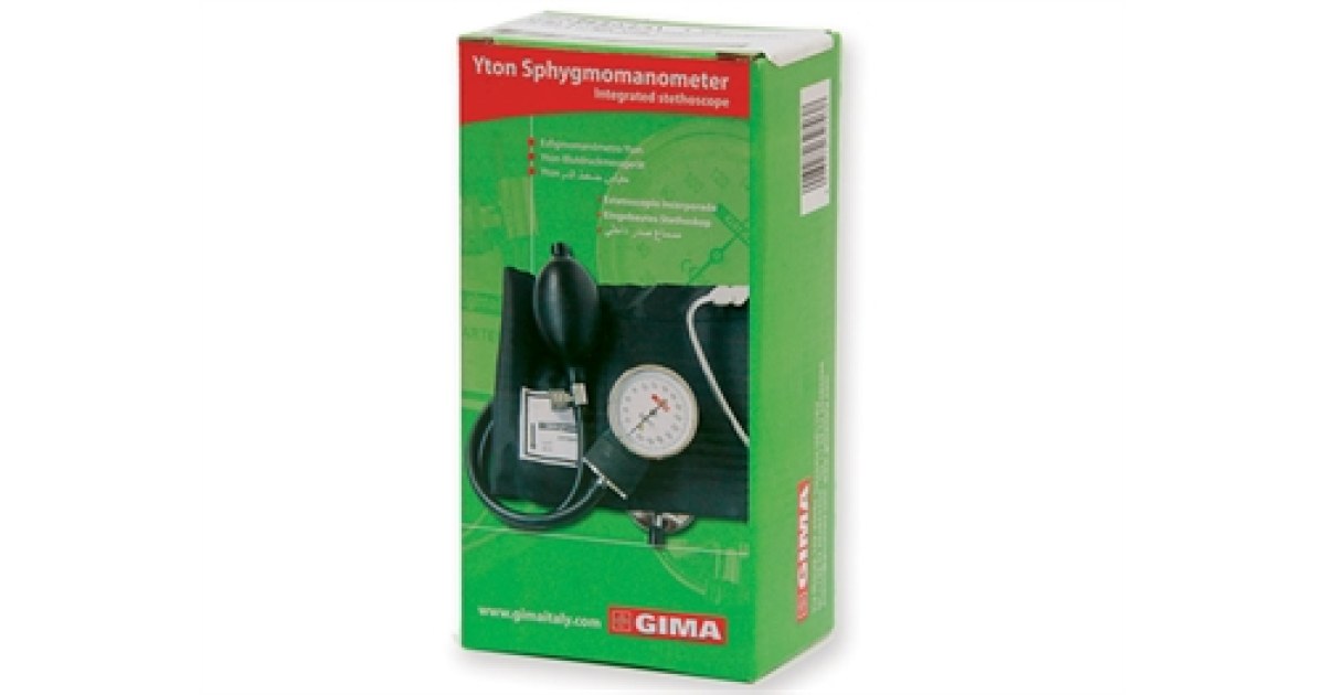 YTON Aneroid Sphygmo with Incorporated Stethoscope Black Cuff 32703 ...