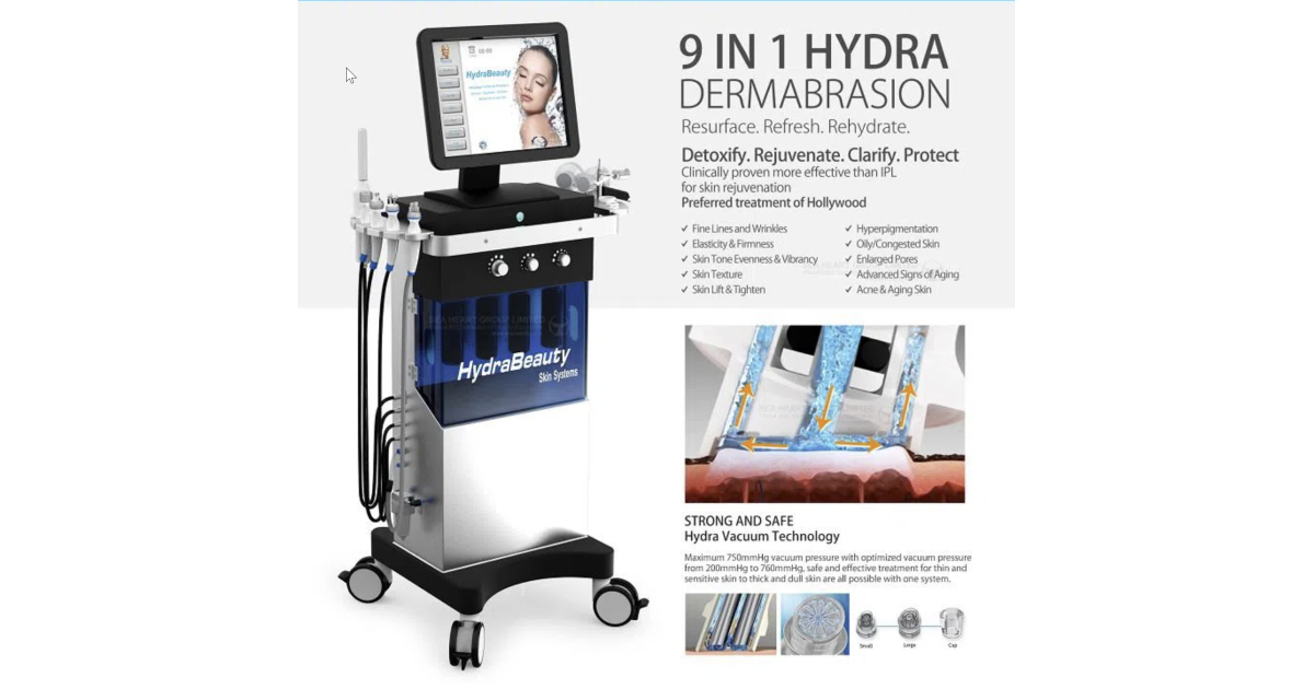 9 in 1 Multi-functional beauty equipment HYDRABEAUTY Skin Systems ...