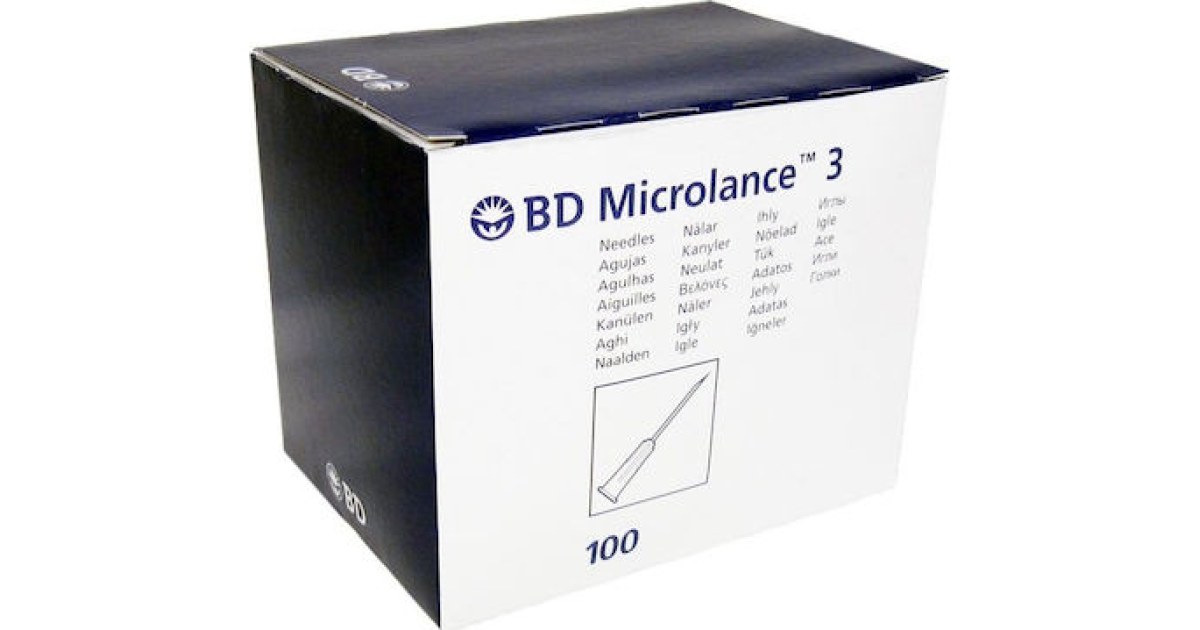 Βελόνες μιας χρήσης BD™ Microlance 25G x 5/8" 100 τεμάχια | Δίγκας Γ ...