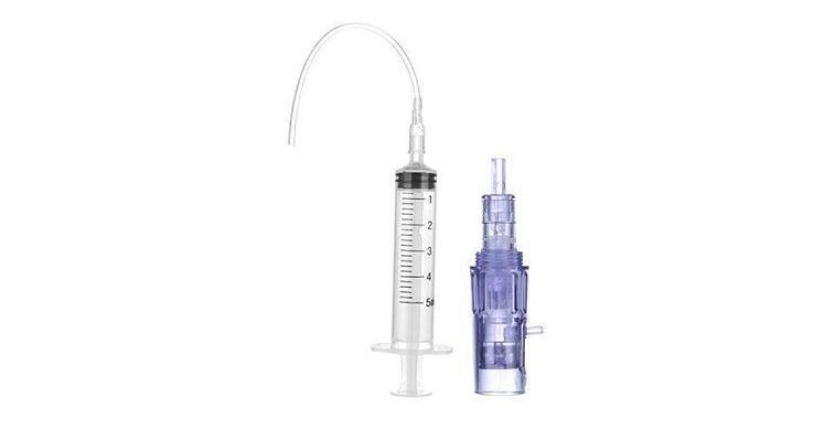 12 Needle Replacement Head + 5ml Syringe for MESOGUN SC470 Mesotherapy ...