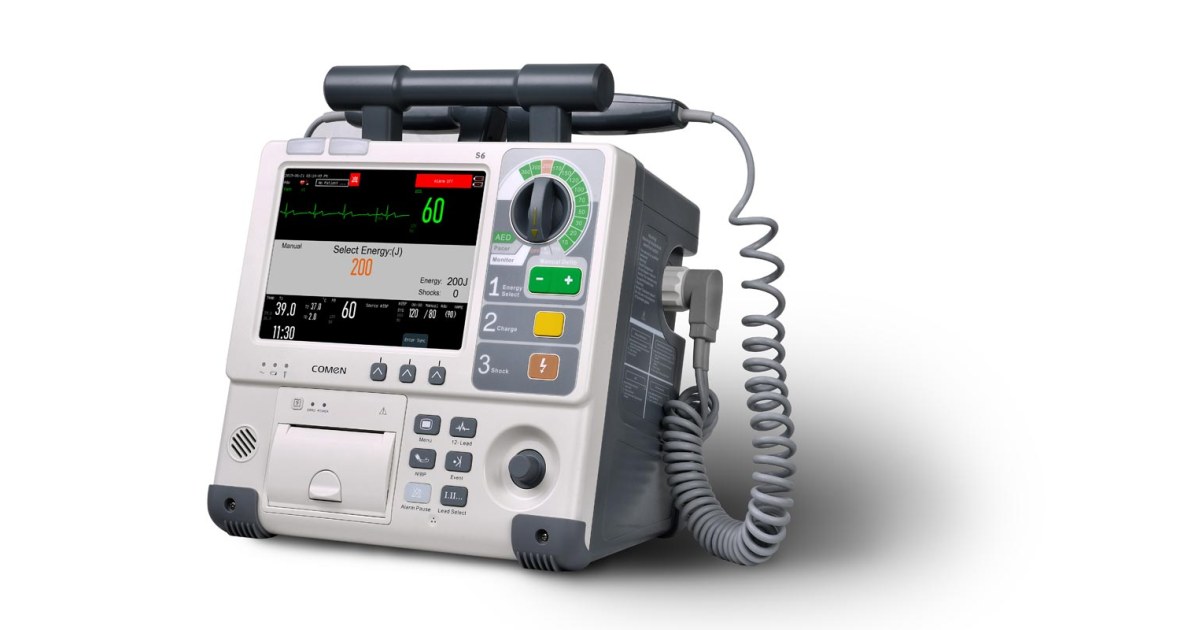 Hospital Defibrillator with Patient Monitor NIBP/SPO2/TEMP Comen S8 ...