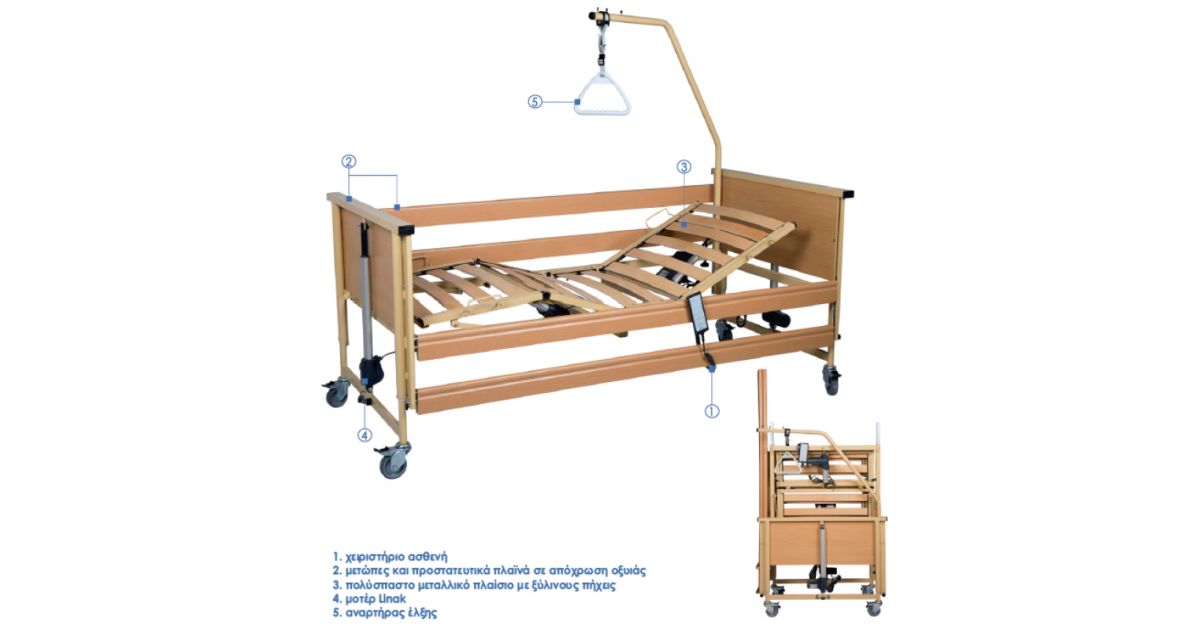 Home care electric bed TRENDO 2 with Mattress | Δίγκας Γ. Ιατρικά