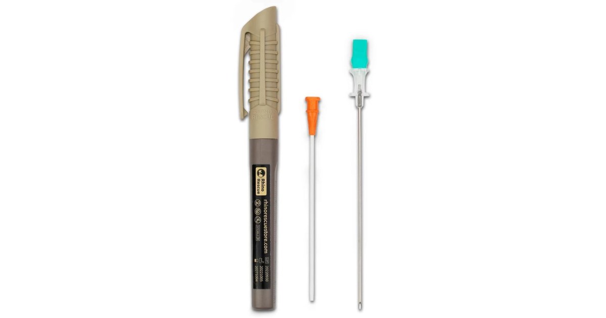 Pneumothorax Decompression Needle Rhino Rescue 14g x 8,26cm | Δίγκας Γ ...