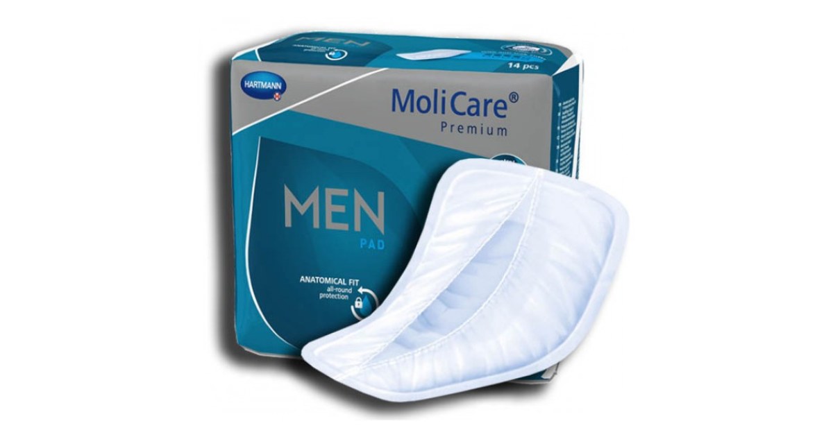 Molicare Premium Men Pad light incontinence pad for men, 4 drops, 14 ...