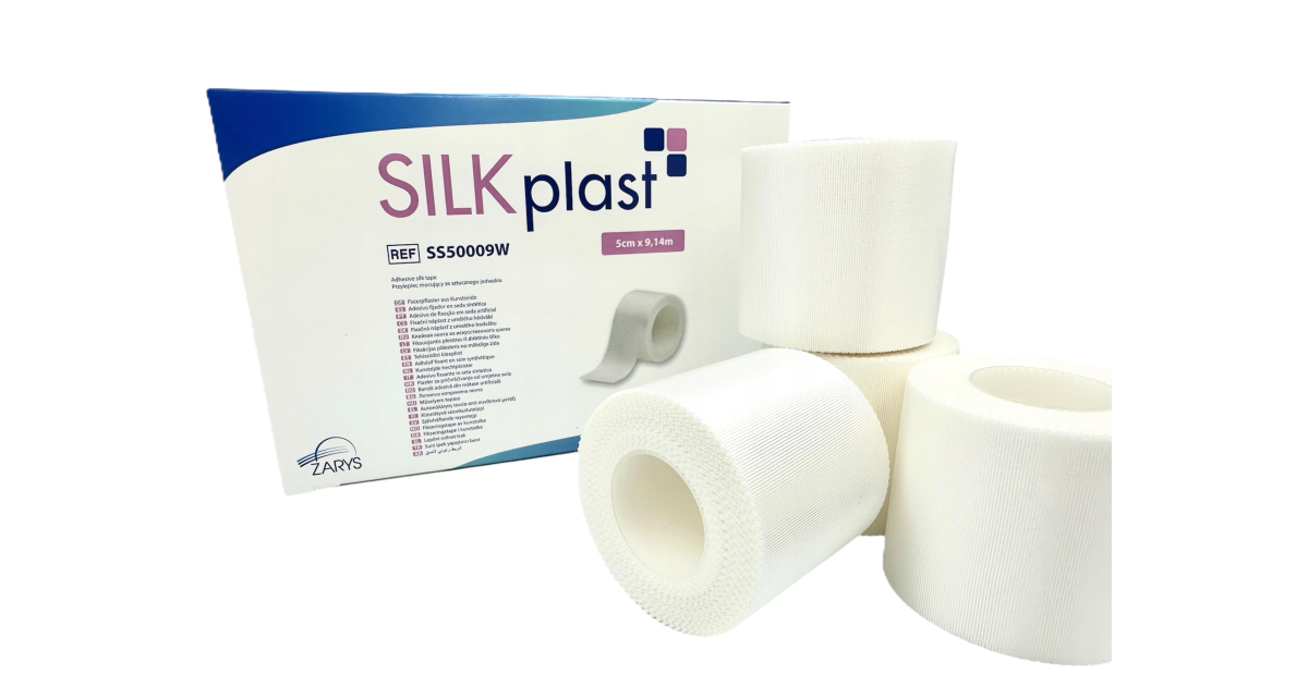 Silkplast adhesive tape | 5.0cm x 9.14m box 6 pcs | Δίγκας Γ. Ιατρικά