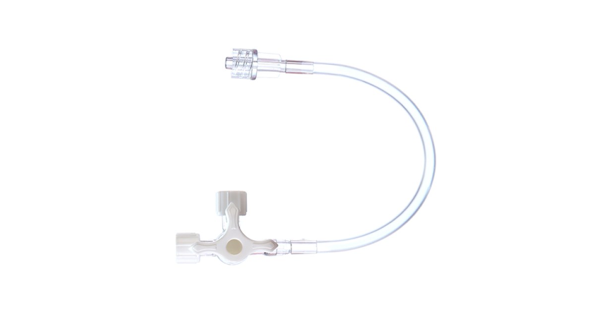 3-way Stop Cock with Extension Tube 10 cm box of 75 pcs | Δίγκας Γ. Ιατρικά